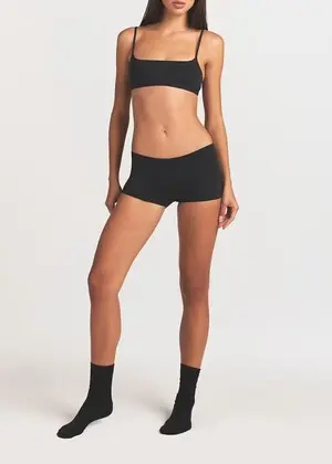 SKIMS Everyday Stretch-cotton Scoop Bralette