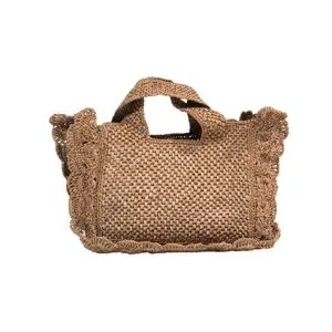 ZANATANY CONCEPTS Floute Caramel Raffia Bag - Brown