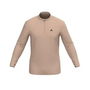 Aora Athletics Half Zip Long Sleeve - Brown