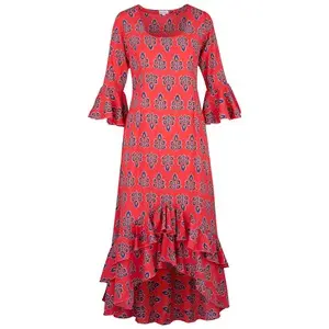 AT LAST... Victoria Midi Dress - Red