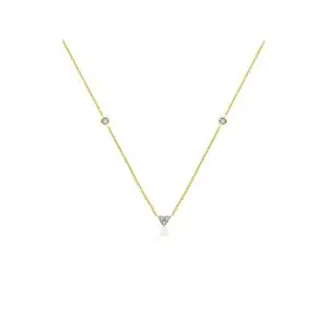 GENEVIEVE COLLECTION 18k Gold Diamond Necklace - Yellow