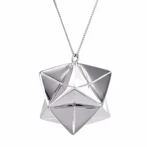 ORIGAMI JEWELLERY Large Magic Ball Necklace - Silver