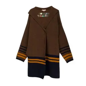 Dolores Promesas Striped Knitted Cardigan