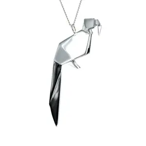 ORIGAMI JEWELLERY Parrot Necklace - Silver