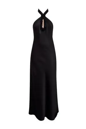 EXQUISE Jennifer Maxi Dress - Black