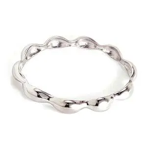 BIKO Contour Bangle - Silver