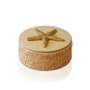 MARLETH Travertine Starfish Box - Brown