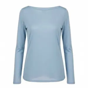 AT LAST... Slash-neck Base Layer In Baby - Blue