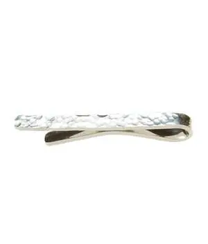 LORI KAPLAN DESIGN Mad Type Hammered Sterling Tie Clip