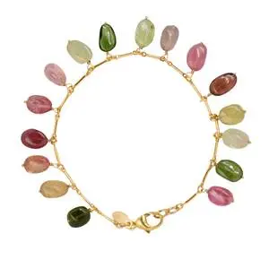 LORI KAPLAN DESIGN Smooth Tourmaline Drops Bracelet