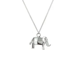 ORIGAMI JEWELLERY Mini Elephant Necklace - Silver