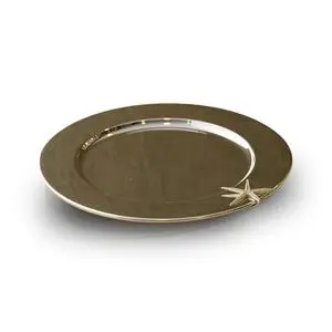 MARLETH Starfish Solid Charger Plate - Silver