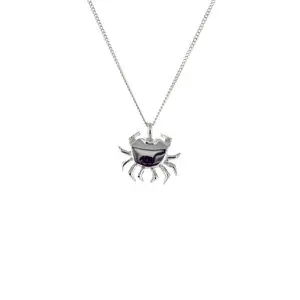 ORIGAMI JEWELLERY Mini Crab Necklace Sterling - Silver
