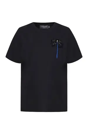 EXQUISE Nina Tshirt - Black