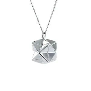 ORIGAMI JEWELLERY Magic Ball Necklace Sterling Silver - Gray
