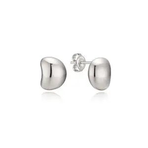 DIDIER DUBOT Miss. Doux Sculpted Stud Earrings - Silver