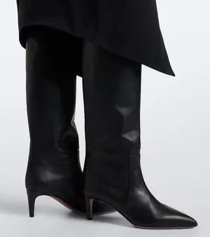 Paris Texas Stiletto Leather Knee-high Boots