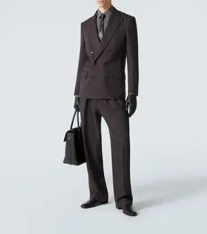 TOM FORD Striped Jacquard Straight Pants