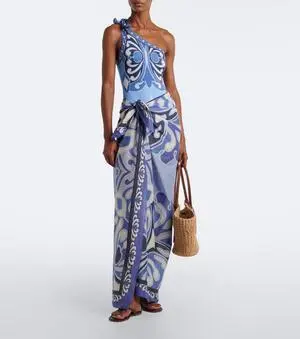La DoubleJ Printed Cotton Beach Cover-up