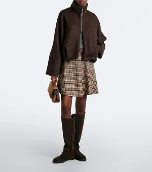 Brunello Cucinelli Monili Suede Knee-high Boots