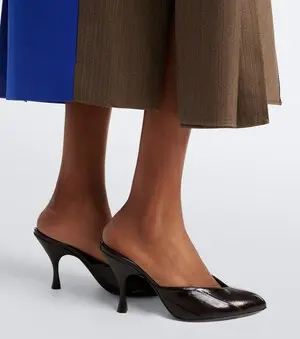 HERBERT LEVINE Sitting Pretty Leather Mules