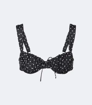 Faithfull The Brand Dinard Polka-dot Bikini Top