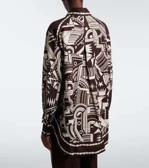 ALEMAIS Lori Printed Cotton Poplin Shirt