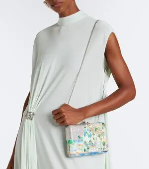 Judith Leiber Slim Slide Costa Embellished Clutch