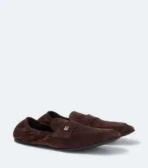 Dolce & Gabbana Dg Suede Loafers - Brown