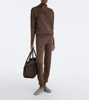 TOD'S Cashmere And Silk Half-zip Sweater