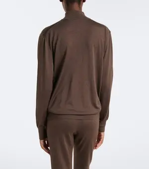 TOD'S Cashmere And Silk Half-zip Sweater