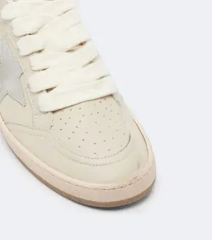 GOLDEN GOOSE Ball Star Suede-trimmed Leather Sneakers