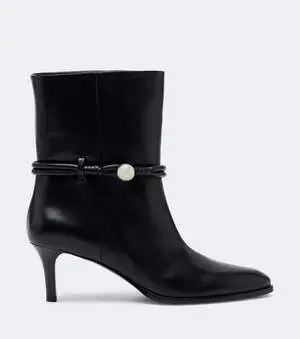 Isabel Marant Étoile Telsa Embellished Leather Ankle Boots