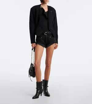 Isabel Marant Étoile Telsa Embellished Leather Ankle Boots