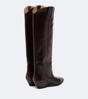 Isabel Marant Étoile Denvee Leather Cowboy Boots - Brown