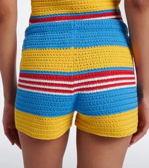 Posse Tammy Striped Cotton Shorts