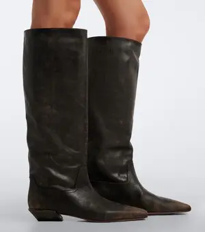 Paris Texas Bettina Leather Knee-high Boots - Brown