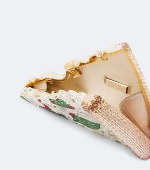 Judith Leiber Pizza Margherita Embellished Clutch