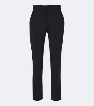 Max Mara Wool-blend Slim Pants - Black