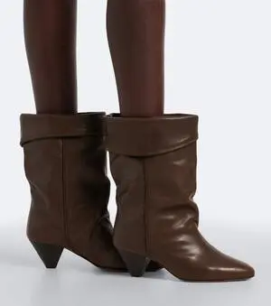 Isabel Marant Étoile Dalby Leather Ankle Boots