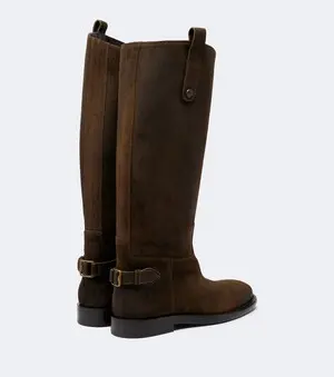 Burberry Suede Knee-high Boots