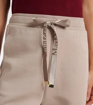 Max Mara Cotton-blend Jersey Sweatpants