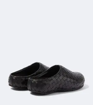 Bottega Veneta Klog Intrecciato Leather Mules