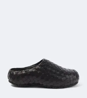 Bottega Veneta Klog Intrecciato Leather Mules