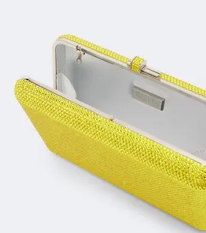 Judith Leiber Slim Slide Embellished Clutch - Yellow
