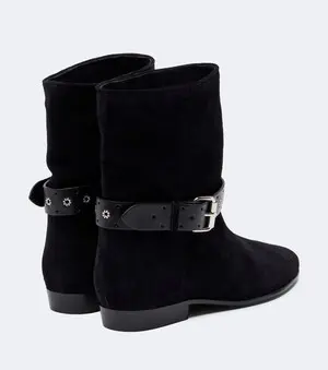 Isabel Marant Étoile Suede Ankle Boots - Black