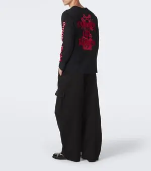 Simone Rocha Printed Cotton Jersey T-shirt