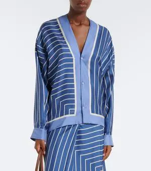 TOD'S Striped Silk Shirt
