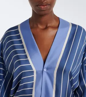 TOD'S Striped Silk Shirt