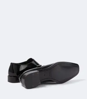 Saint Laurent Connor Leather Monk Strap Shoes